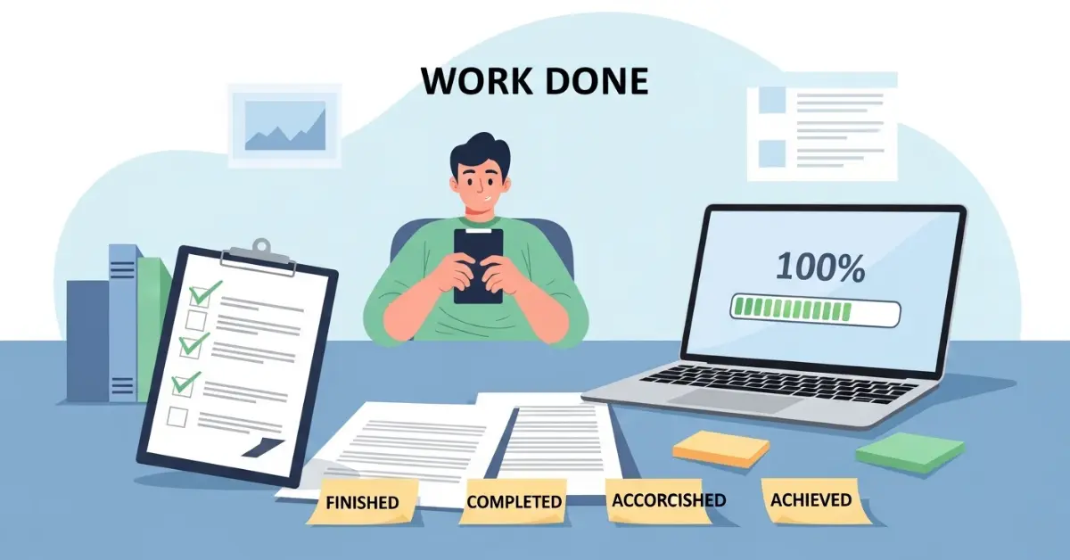 Synonyms for Work Done: 55 Easy Words for Finished Tasks