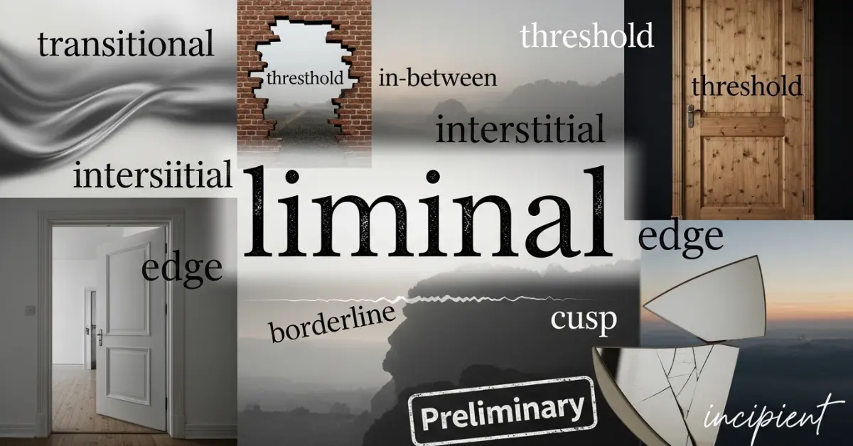 Synonyms for Liminal: 50 Easy Words