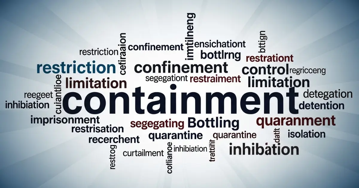 Synonyms for Containment: 50 Simple Words to Explain Control